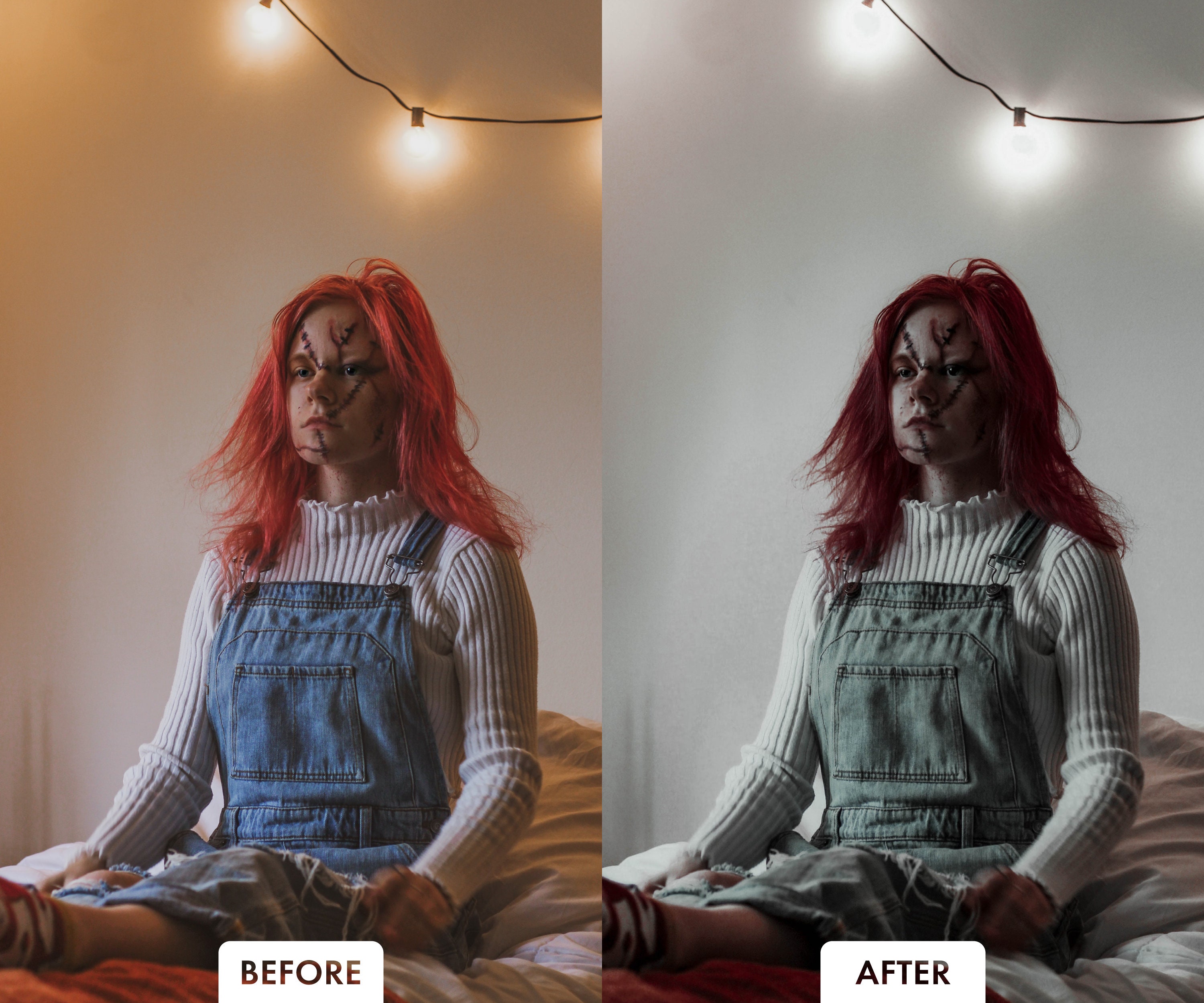 Halloween Lightroom Preset cold Blood for Mobile & Desktop, Single Dark ...