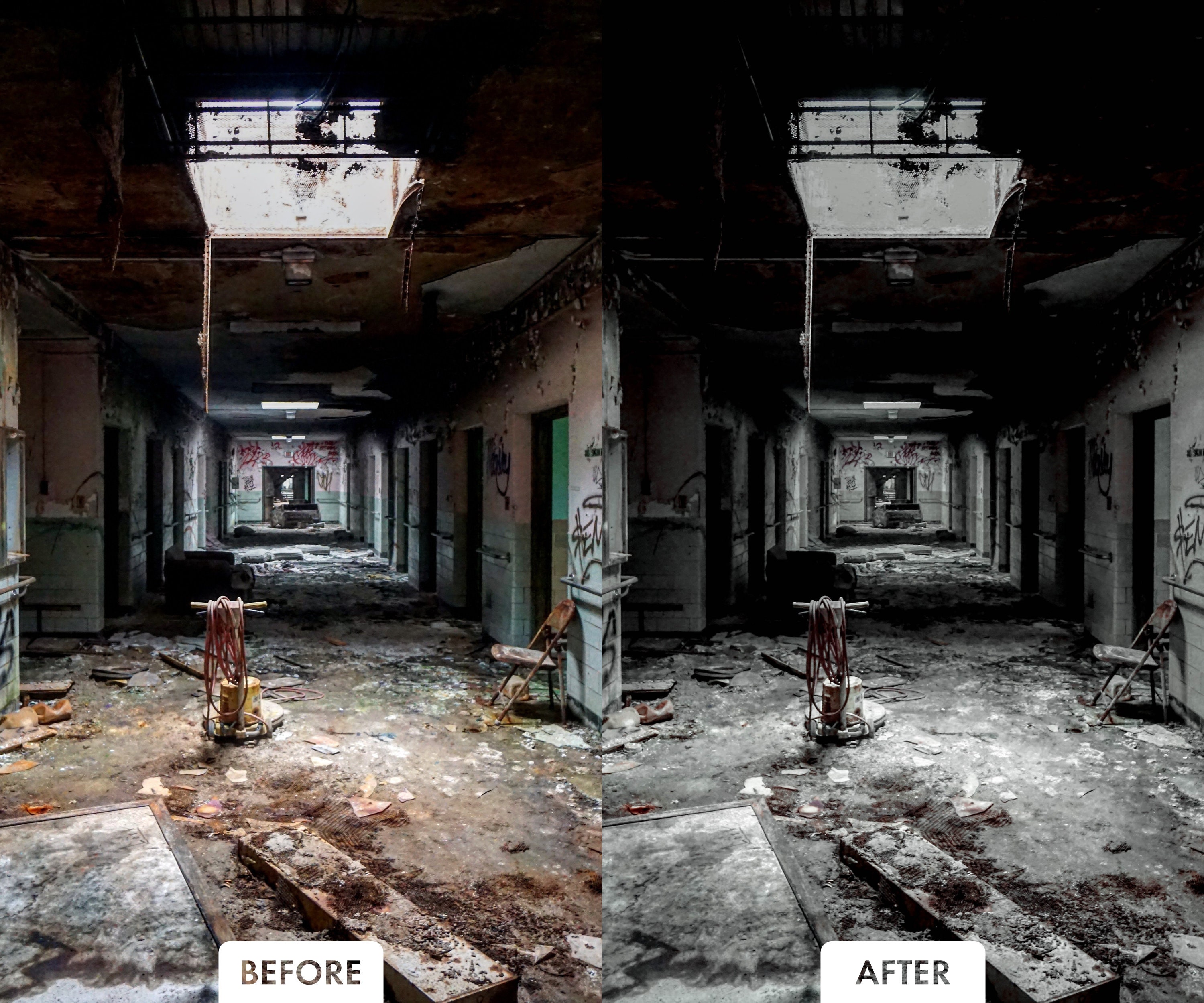 Halloween Lightroom Preset cold Blood for Mobile & Desktop, Single Dark ...