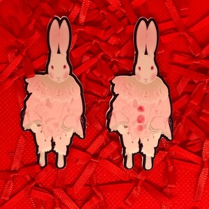 Aesthetic Vinyl Rabbit Sticker - Etsy