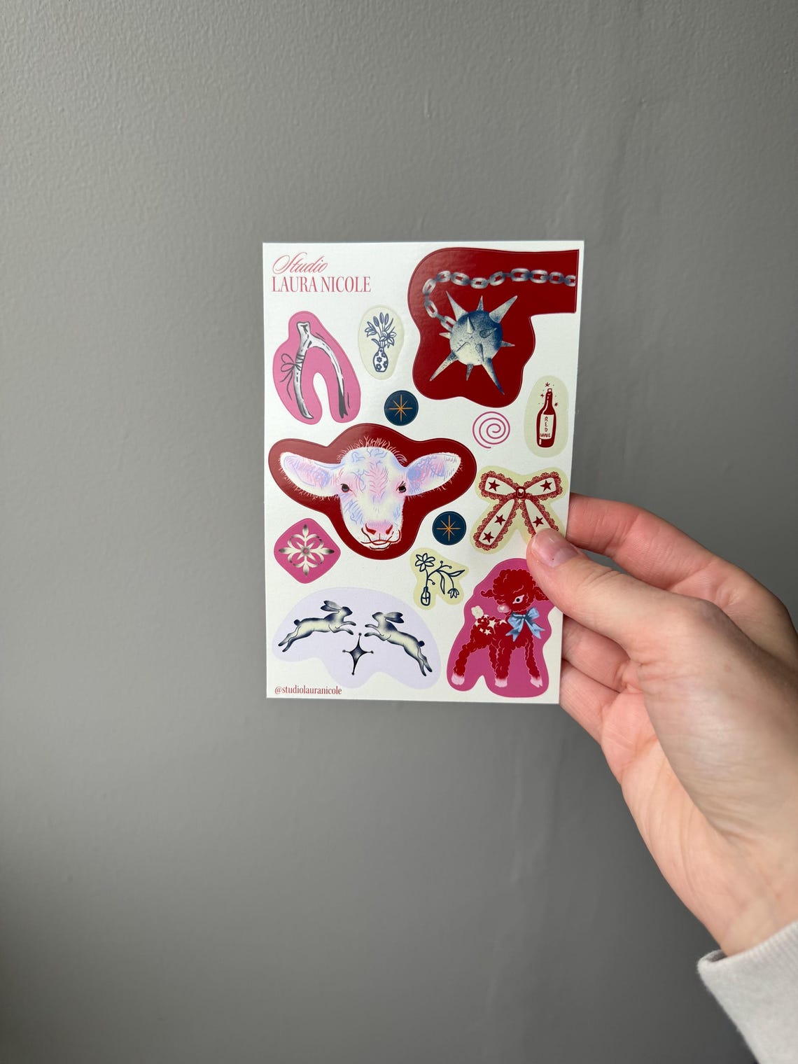 Illustrated Aesthetic Vinyl Sticker Sheet - Etsy