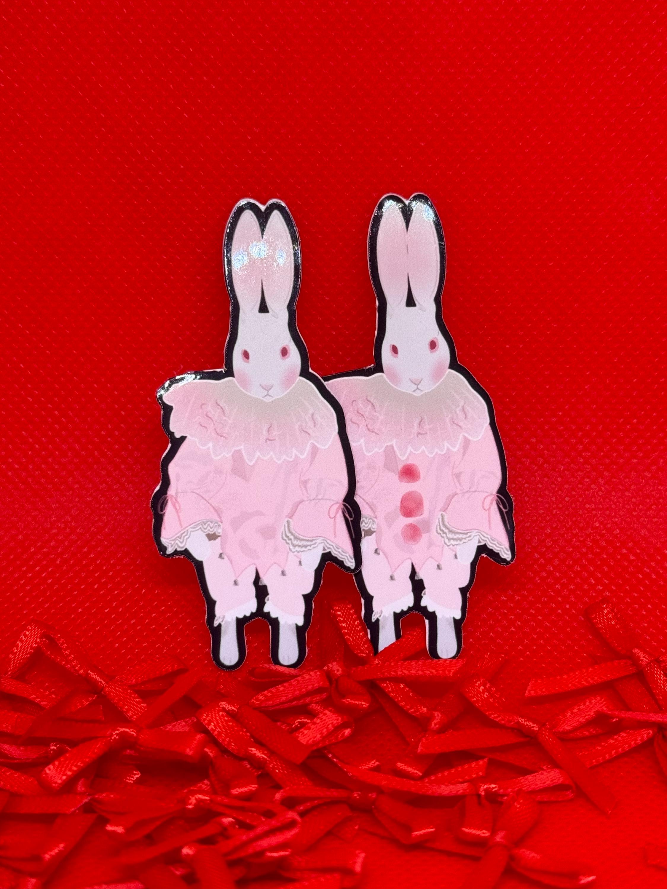 Aesthetic Vinyl Rabbit Sticker - Etsy