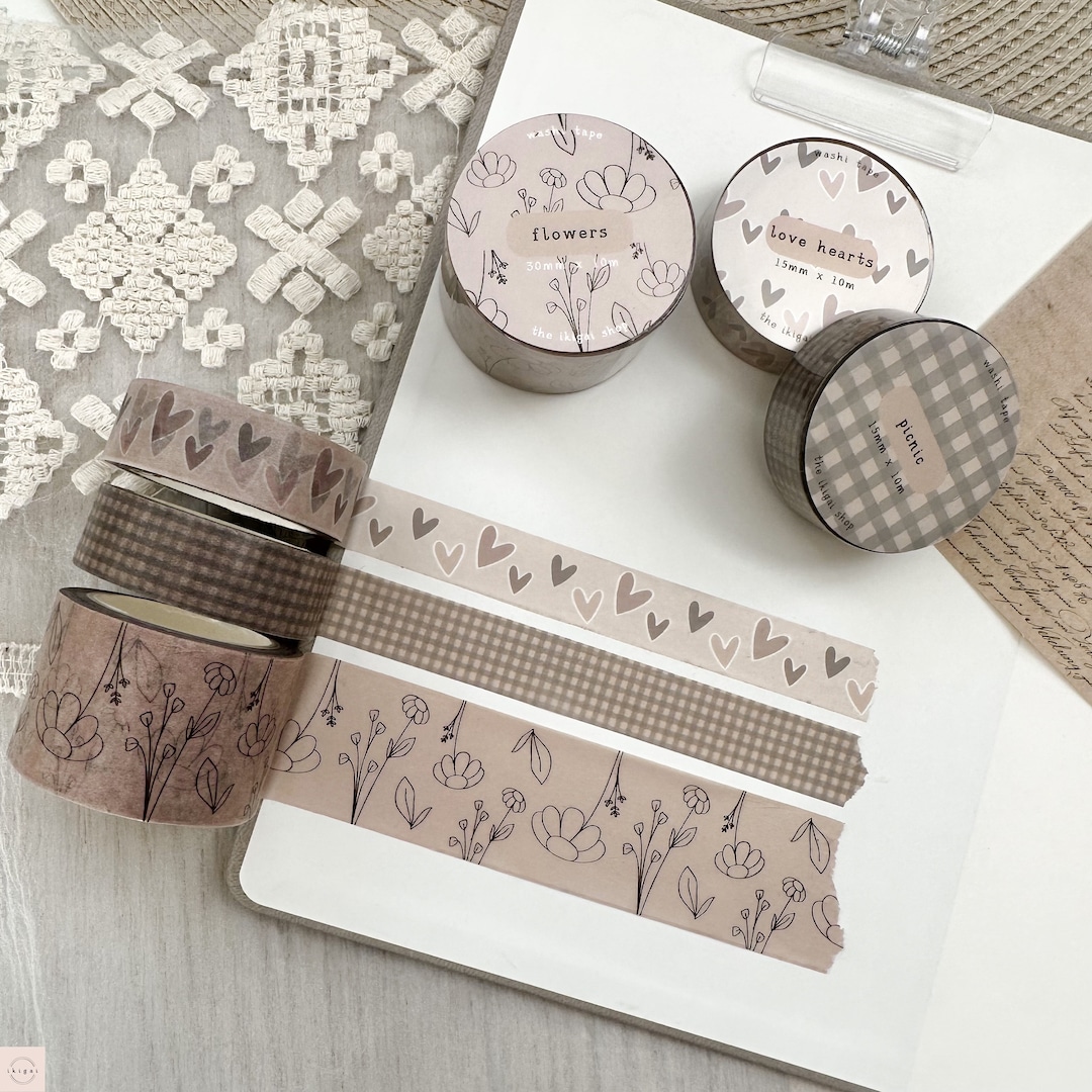 Spring Doodles Washi Tape | Floral Tape | Bullet Journal Accessories ...