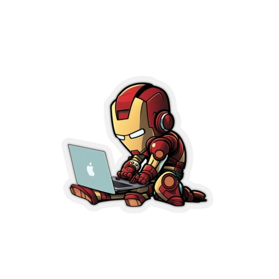 Iron Man Sticker For Computer
