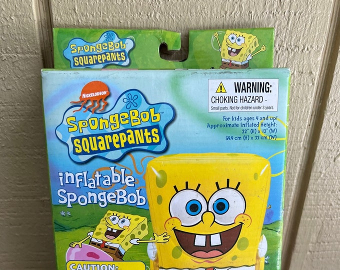 Spongebob Nickelodeon Inflatable BRAND NEW in Package 2001 - Etsy