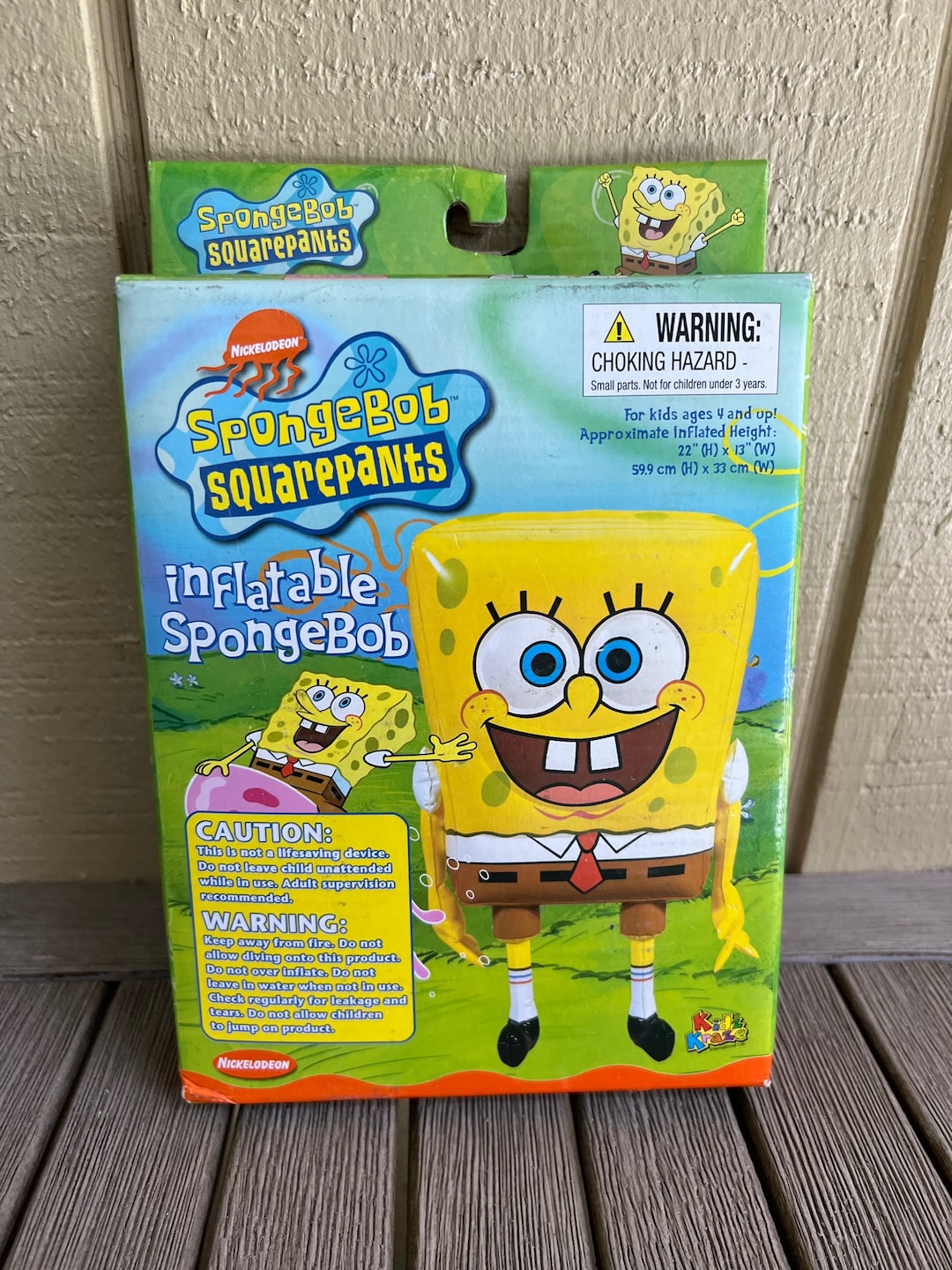 Spongebob Nickelodeon Inflatable BRAND NEW in Package 2001 - Etsy