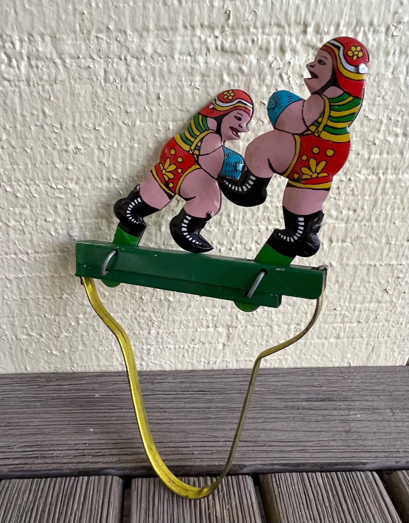 Fat Ladies Boxing Sumo Tin Toy Squeeze Toy WORKS Vintage - Etsy