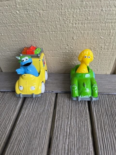 Sesame Street Die Cast Cars 8 Grover Bert Oscar Big Bird Cookie Monster ...