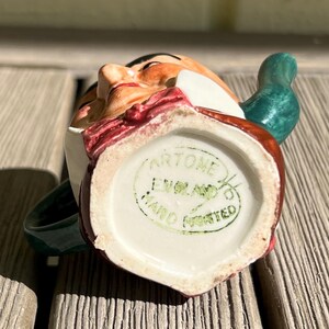 Artone Pottery Double Sided Toby Jug Mini Teapot Mr. Micawber (mr ...