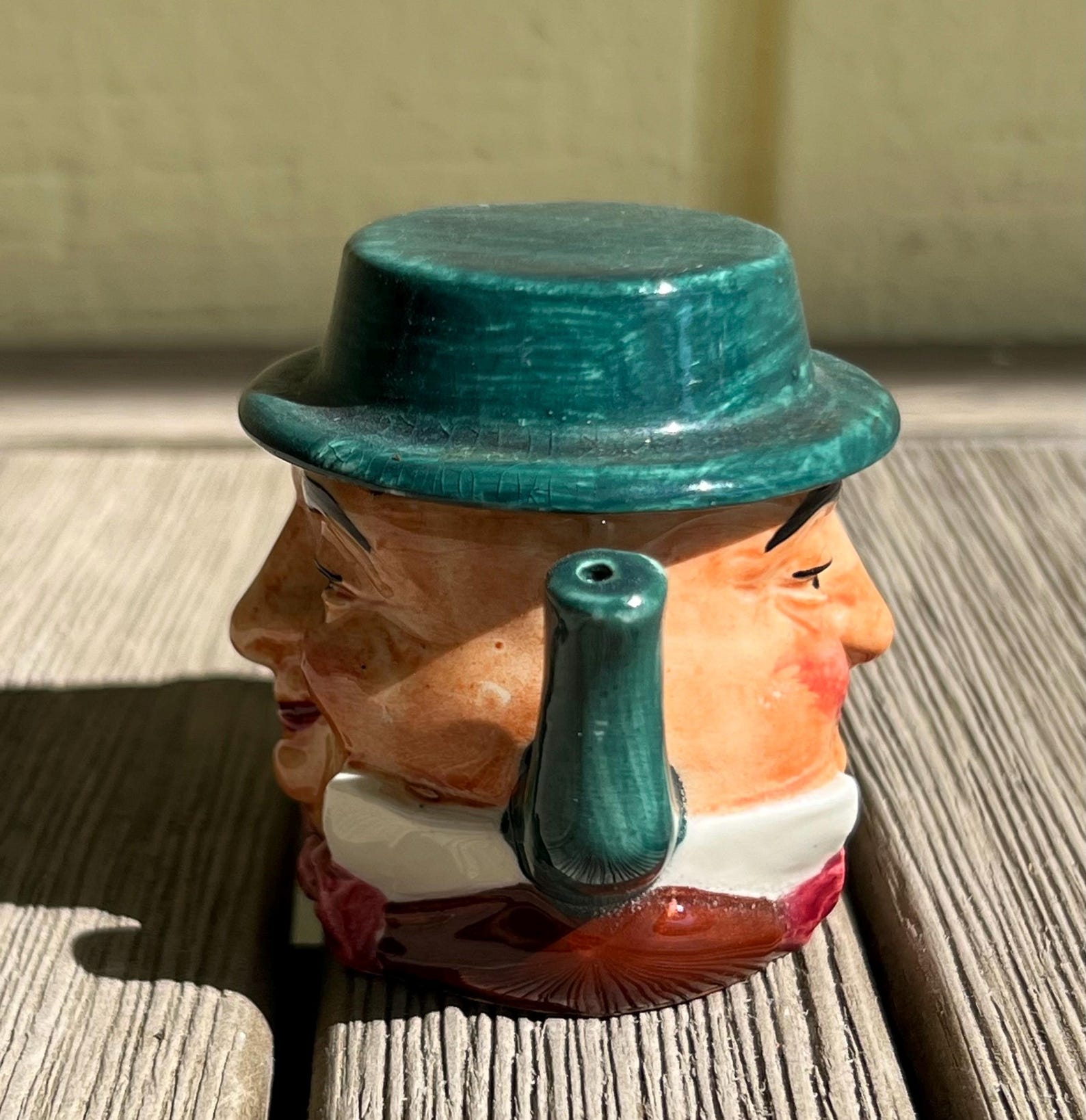 Artone Pottery Double Sided Toby Jug Mini Teapot Mr. Micawber (mr ...