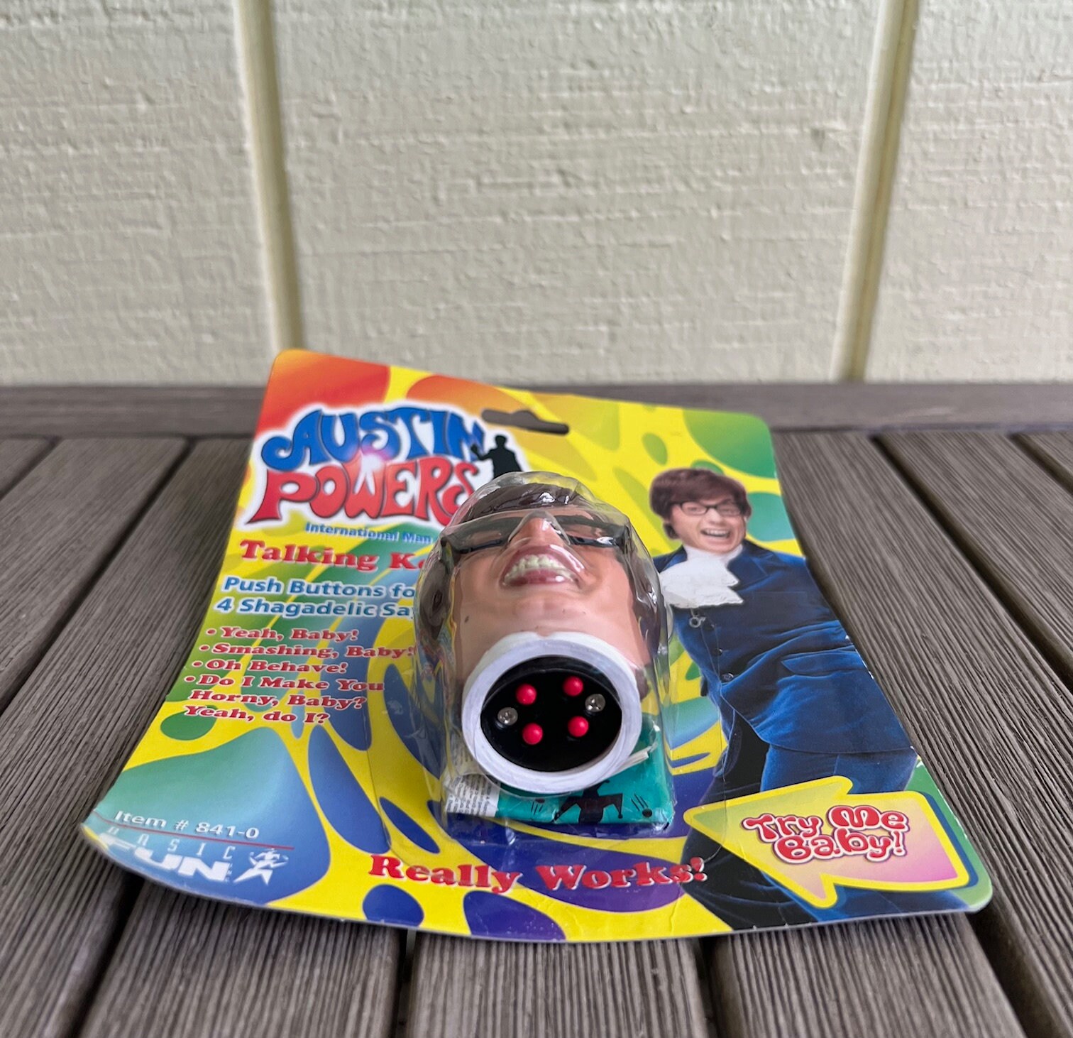 Austin Powers Talking Keychain Basic Fun 1998 NEW VINTAGE - Etsy