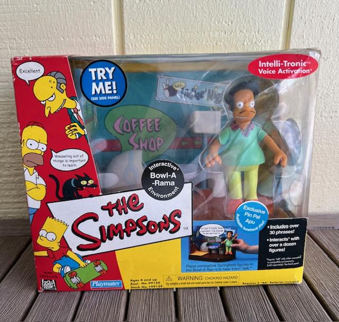 Simpsons Bowl-a-rama Exclusive Pin Pal's Apu Interactive Figure ...