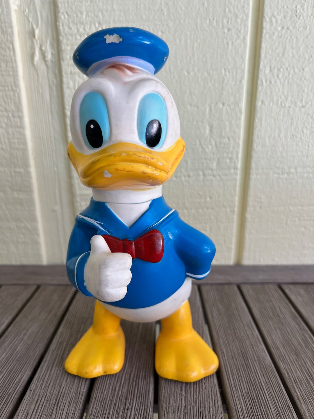 Walt Disney Donald Duck Squeak Toy Vinyl Figure Vintage - Etsy