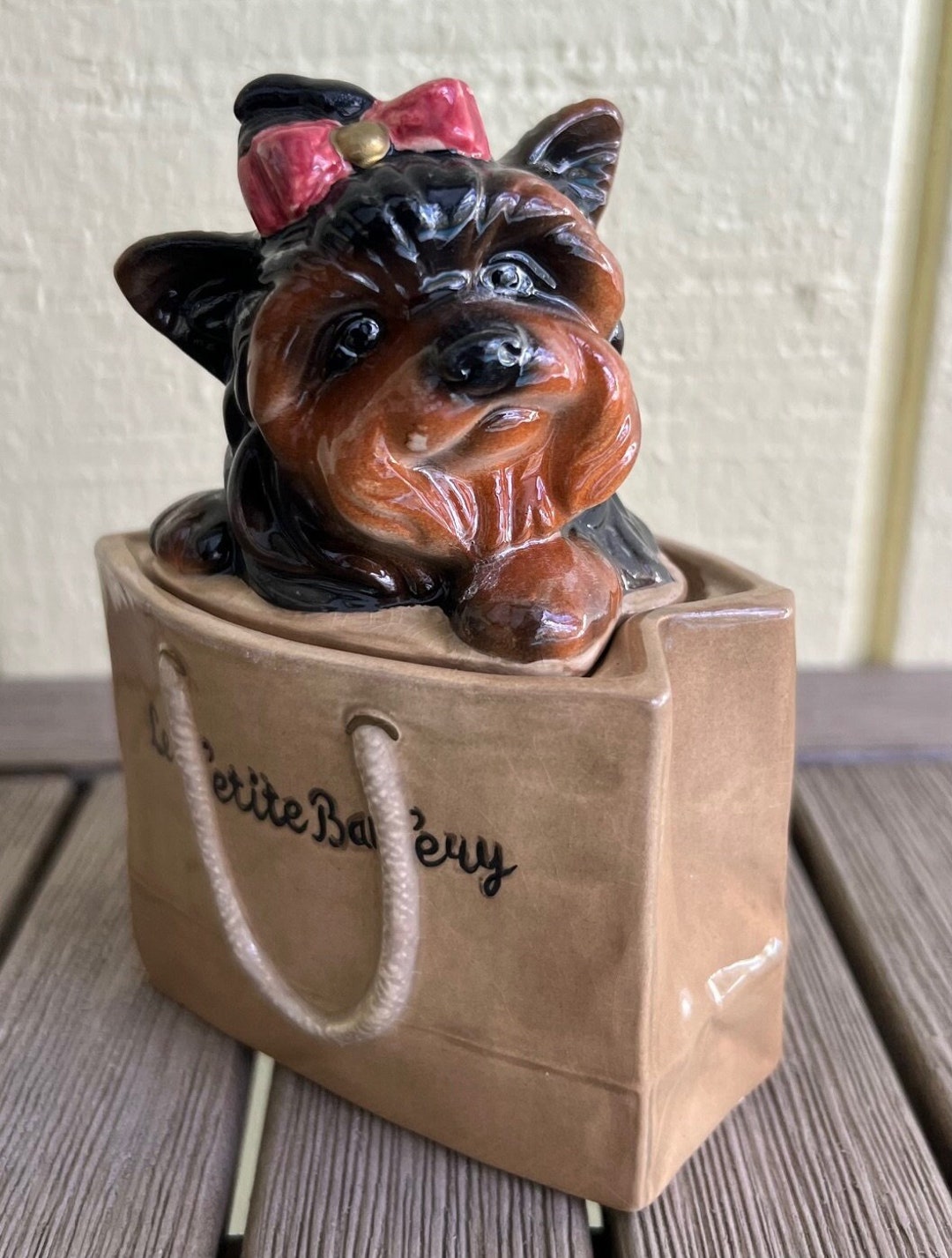 Yorkshire Terrier Yorkie Shih Tau in Le Petite Bakery Shopping Bag ...