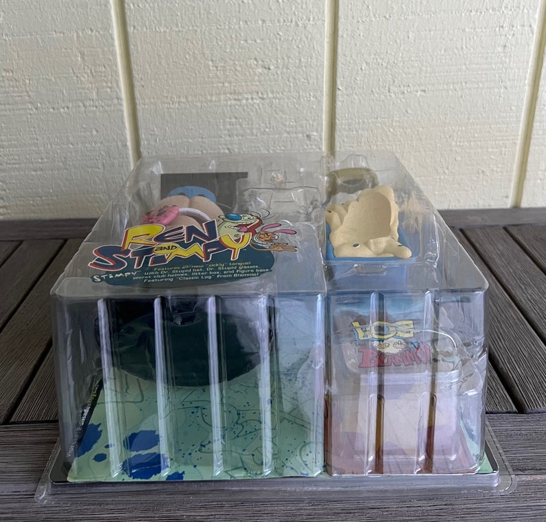 Ren and Stimpy Show Palisades Stimpy Action Figure With Blammo Log ...