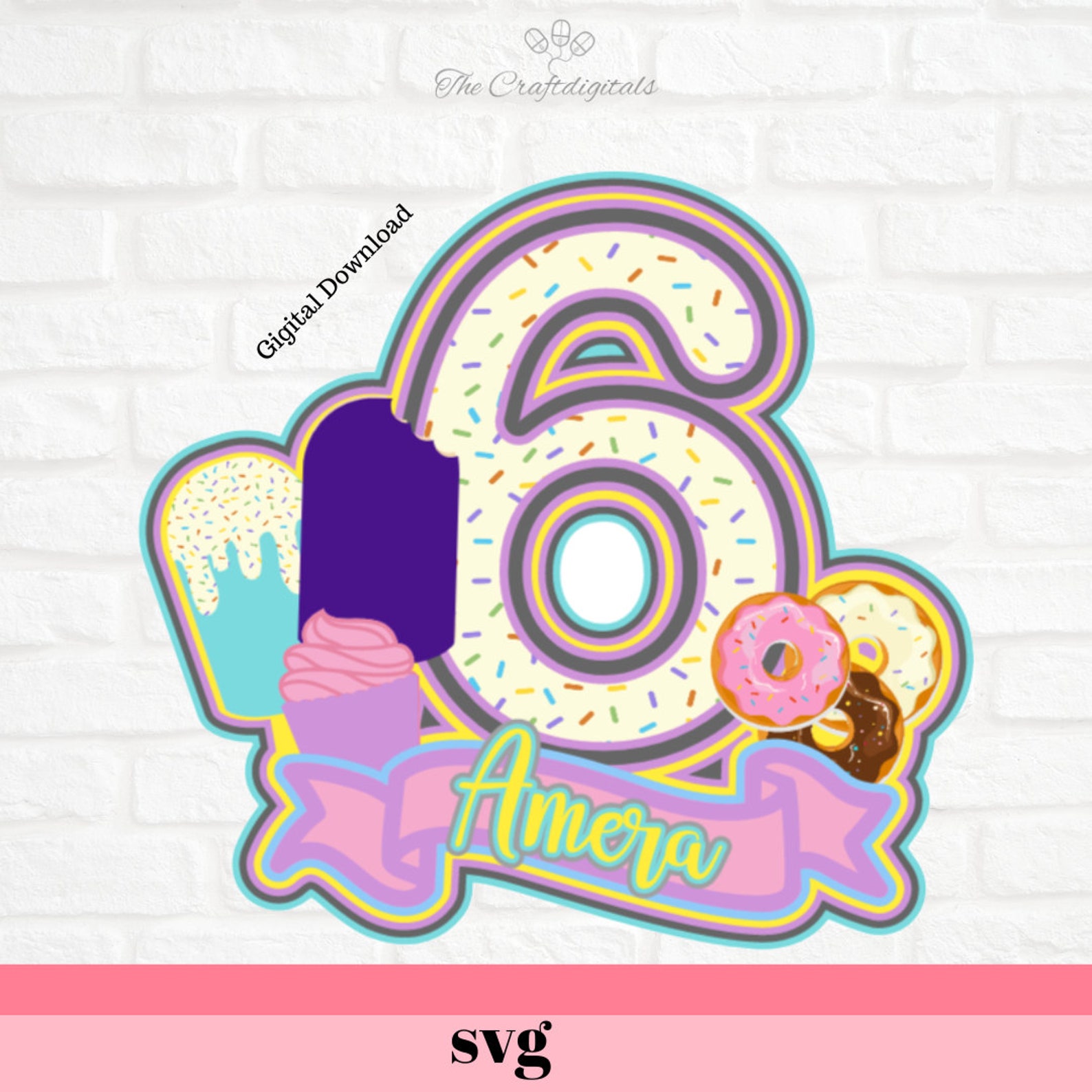6th Birthday Shaker Cake Topper Happy Birthday Cake Topper - Etsy