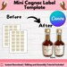 Custom Cognac Label Canva Template, Mini Liquor Bottle Labels, Editable ...