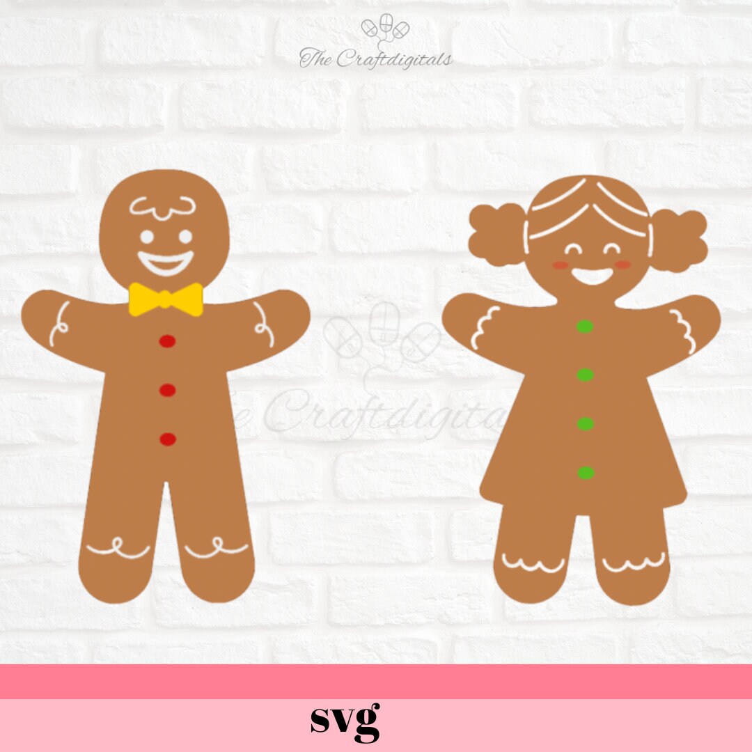 Gingerbread Svg, Gingerbread Man, Gingerbread Woman, Christmas Svg ...