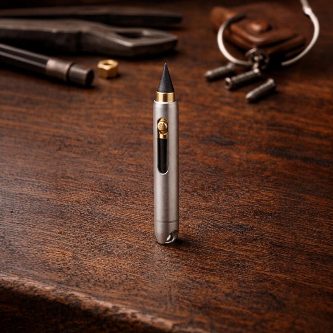 Mini Titanium Alloy EDC Eternal Pencil Keychain Pocket Pen - Etsy France