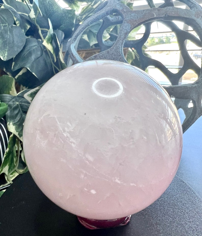 Rose Quartz Sphere Hyaline Quartz Sphere 3.5 88.9 Mm 768 - Etsy