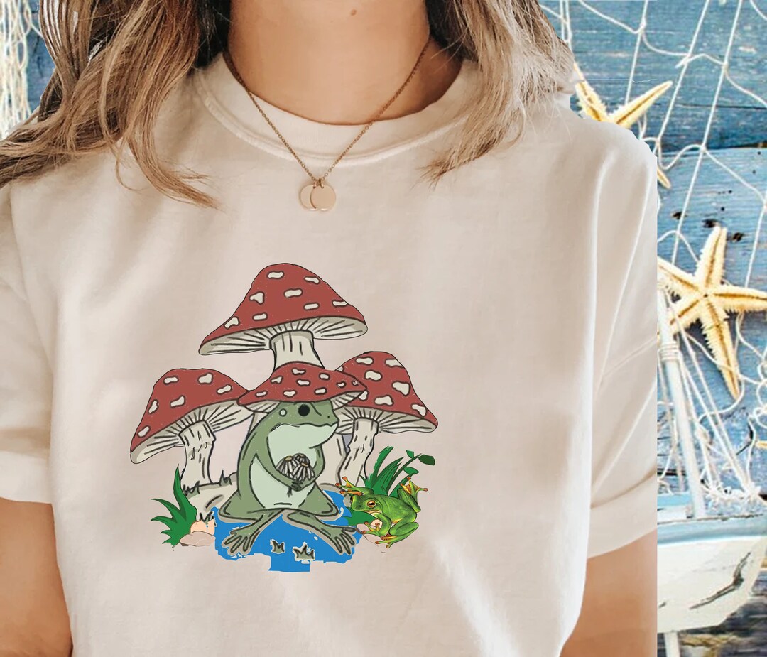 Cottagecore Shirt , Frog Tshirt, Aesthetic Sweatshirt, Gift for Her ...