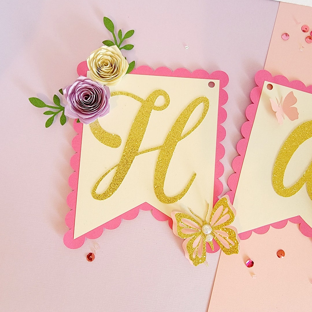 Butterfly Themed Banner - Etsy