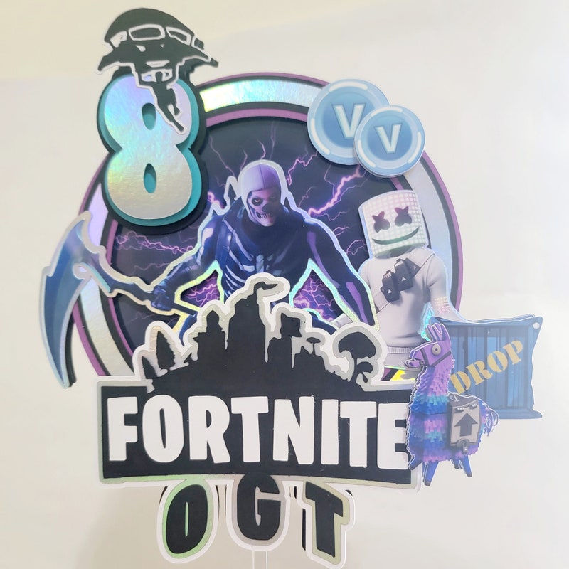 Fortnight Cake Topper - Etsy
