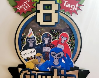 Gorilla Tag Cake Topper, Gorilla Tag Cake, Gtag Cake, Gorilla Tag ...