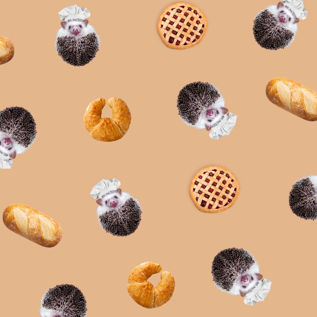 Hedgehog Pastry Chef Pajama Pants | Baking | Carb Lovers - Etsy