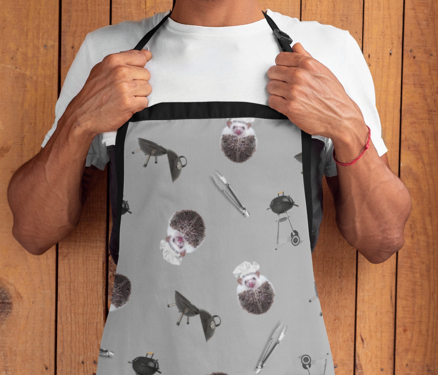 Quill Master | Hedgehog Wearing Chef's Hat Grill Master Apron for Bbqs ...
