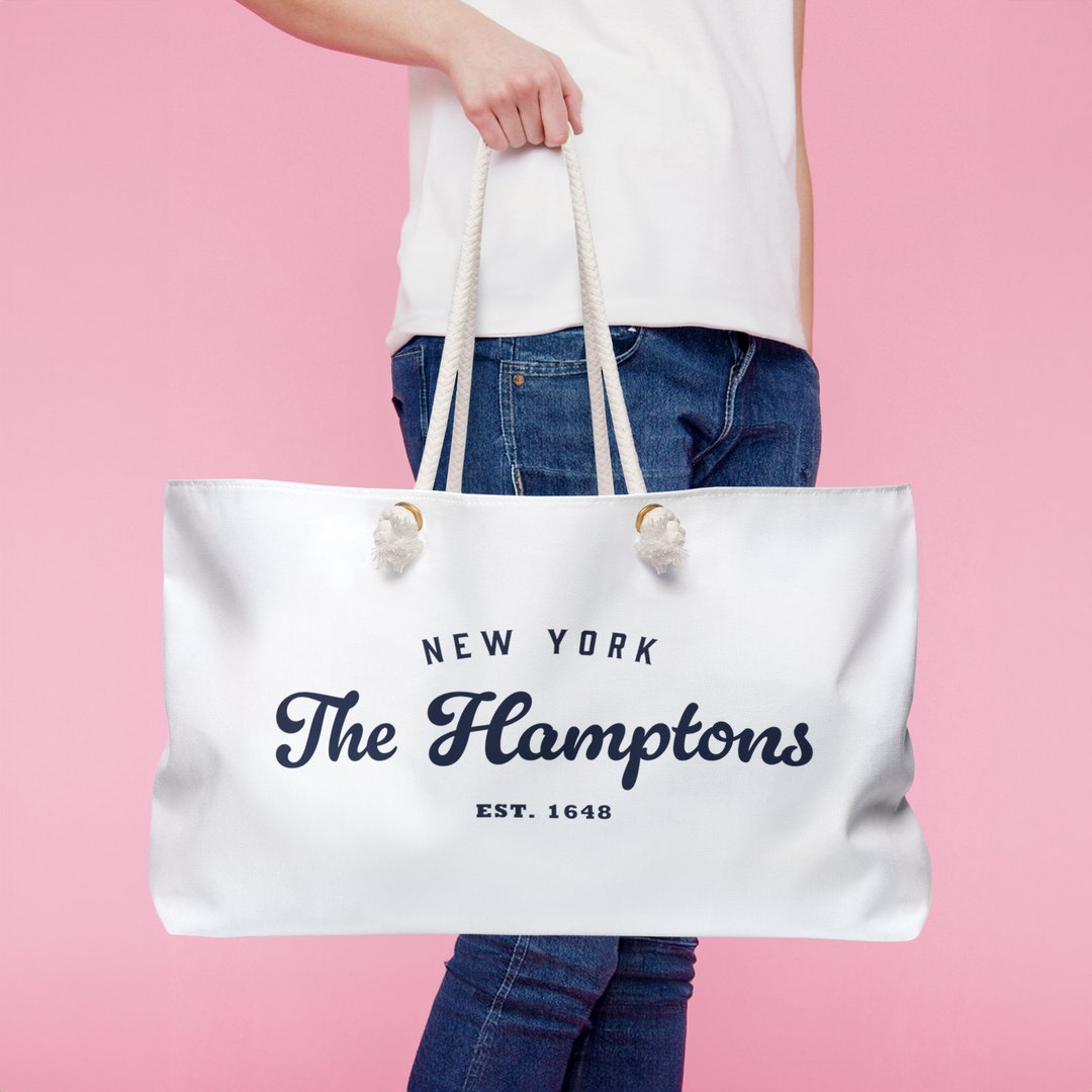 Tote Bag the Hamptons Weekender New York State Gift Mom Island Long ...