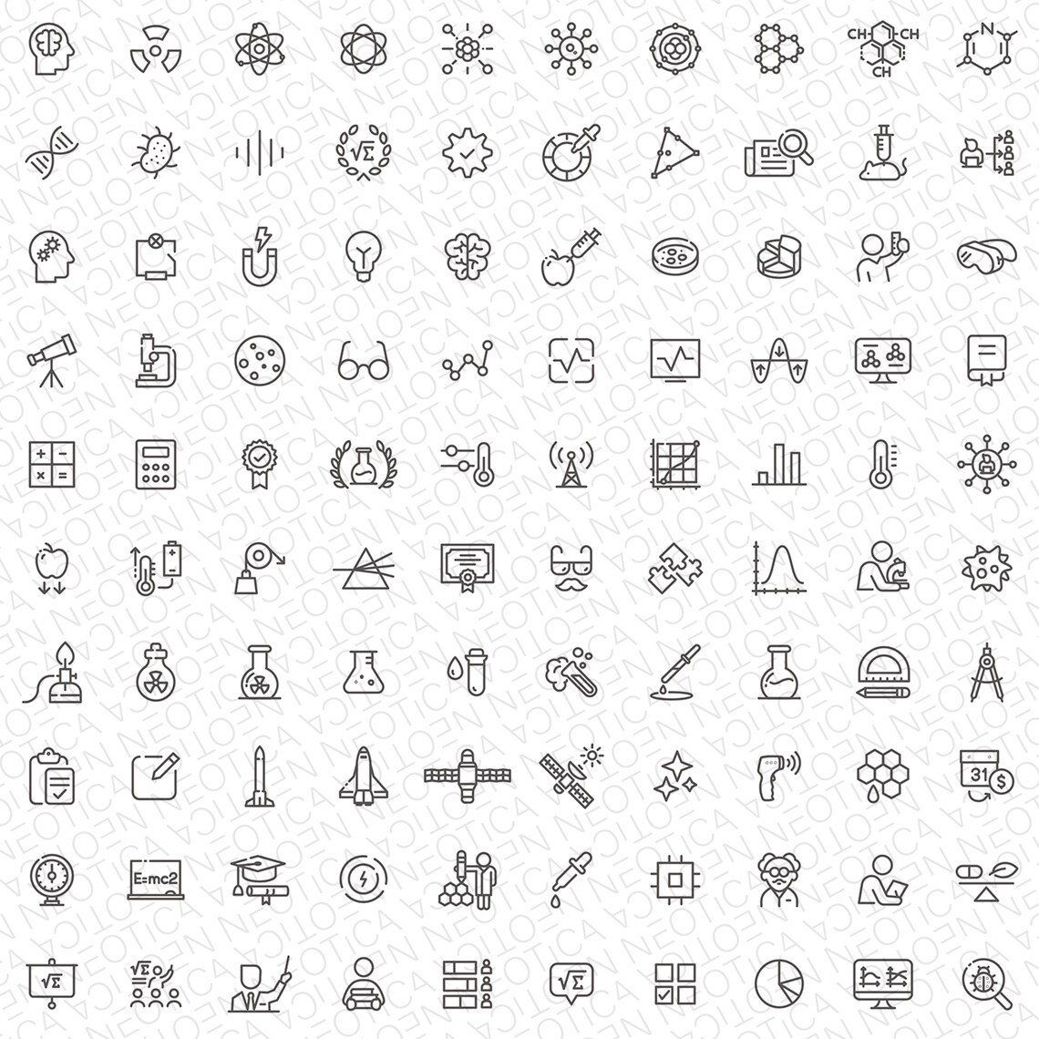 120 Icon Pack Science Icons SVG Vector Icon Pack Scientist Icons Vector ...