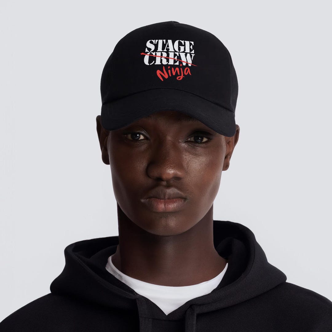 Stage Crew Ninja Embroidered Cap Technicians Dad Hat Workers Gift ...
