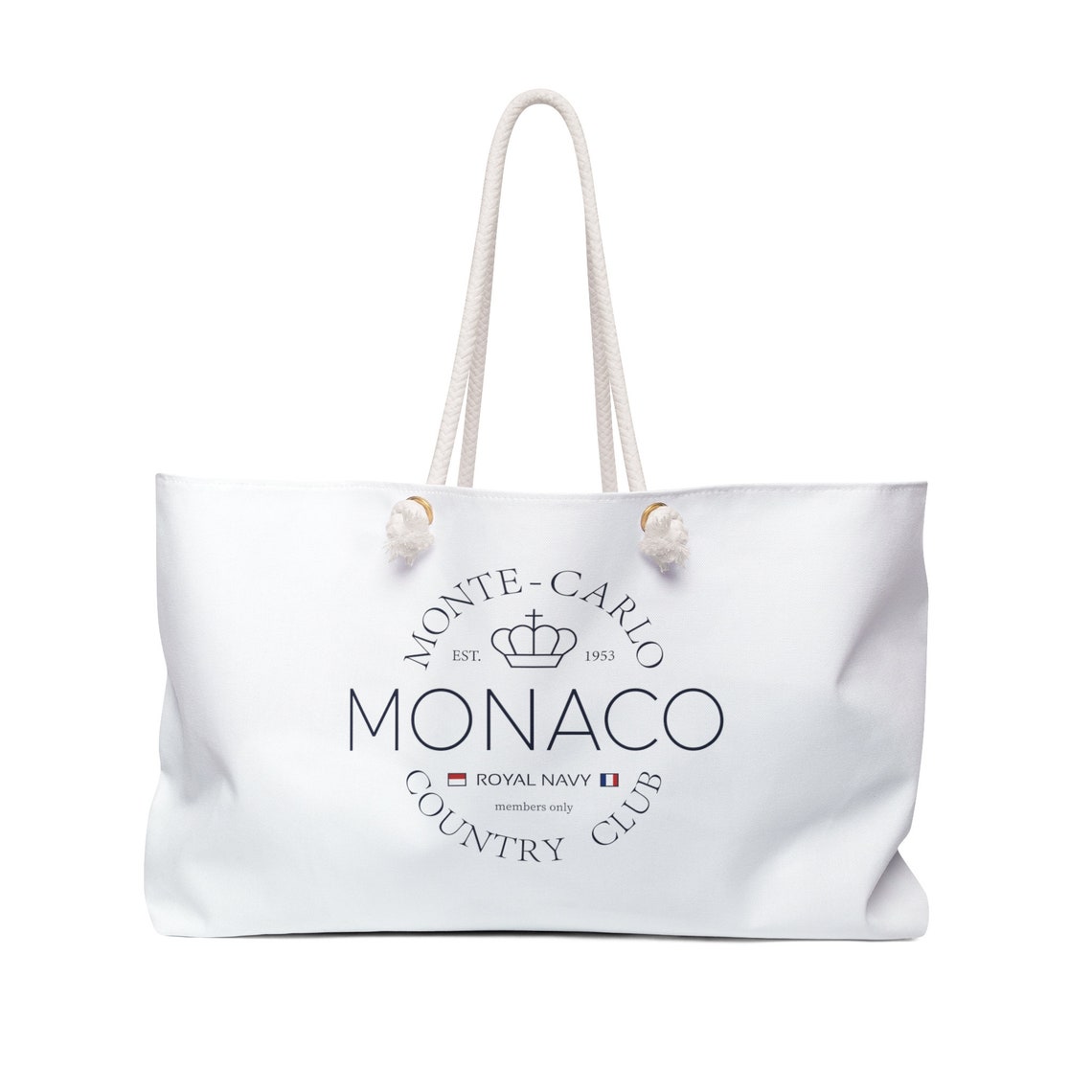 Weekender Monaco Tote Bag Monte-carlo French Riviera - Etsy
