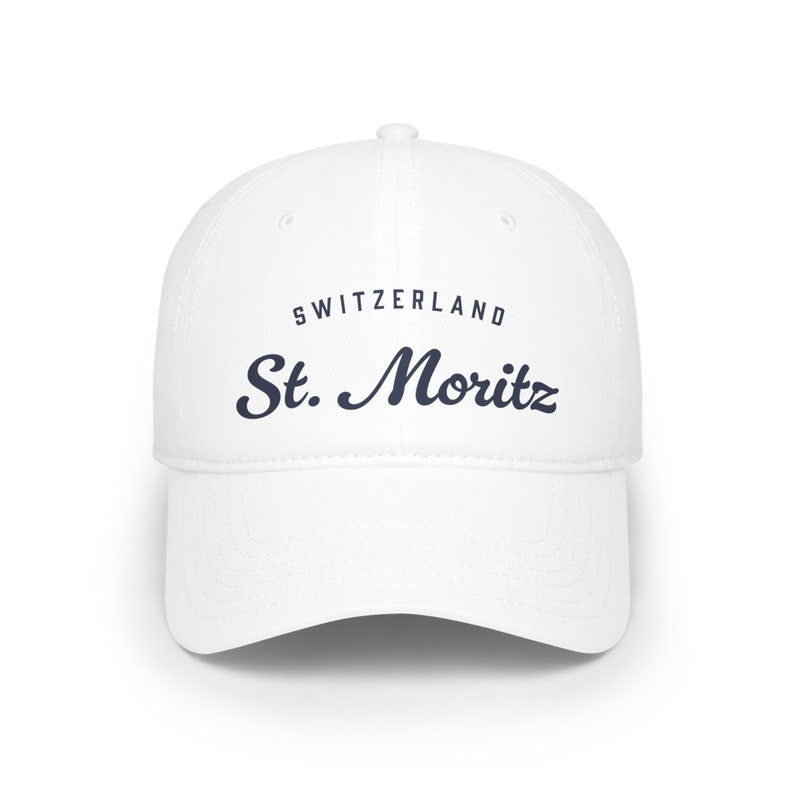 St Moritz Switzerland Cap Gift for Skier Souvenir Saint Moritz Mountain ...