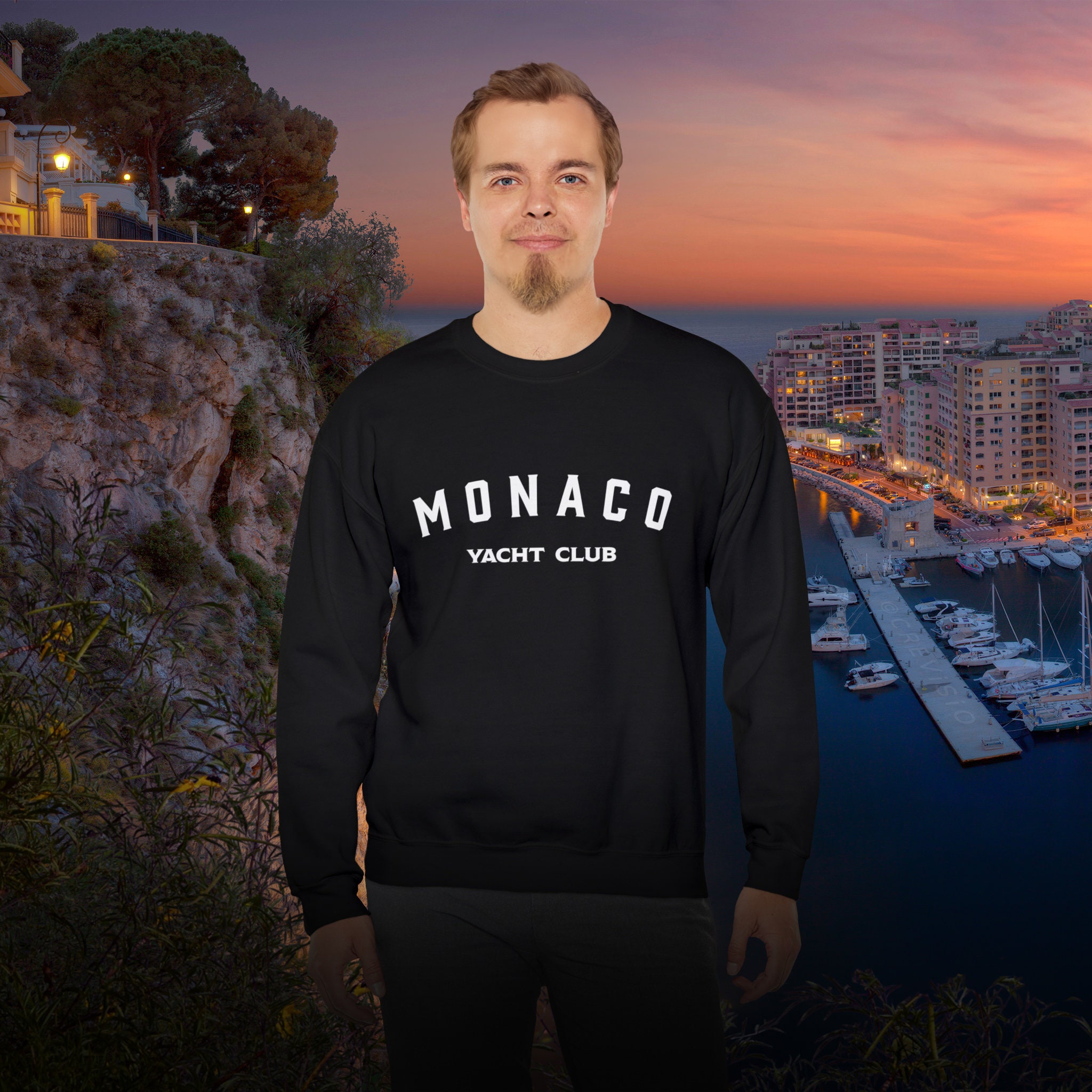 Monaco Sweatshirt Monaca Yacht Club Sweatshirt Monte-carlo Sweater ...