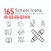 School Icon Packs SVG Icons Vector Icon Set PNG Icon Bundle Icon Pack ...