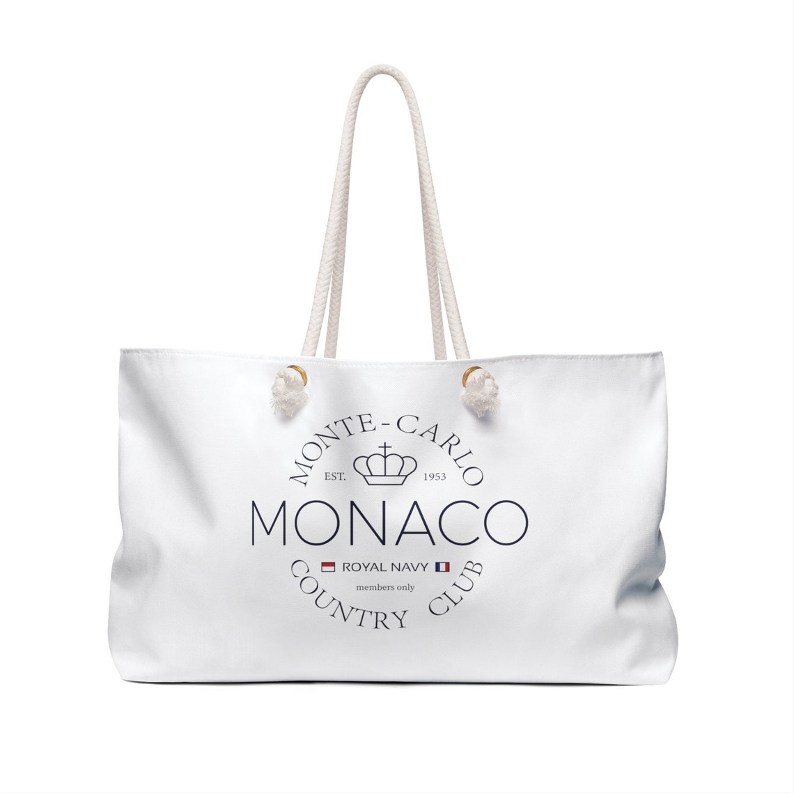 Weekender Monaco Tote Bag Monte-carlo French Riviera - Etsy