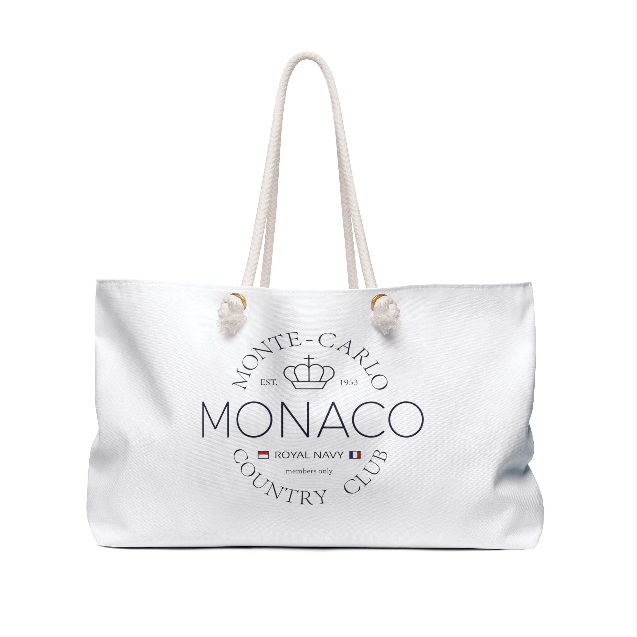 Weekender Monaco Tote Bag Monte-carlo French Riviera - Etsy
