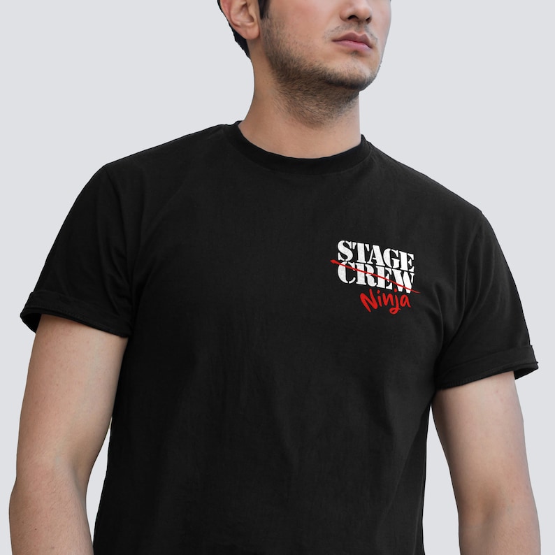 Stage Crew Ninja T-shirt Show Workers Gift Stage Technicians Concert ...