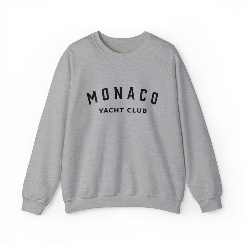 Monaco Sweatshirt Monaca Yacht Club Sweatshirt Monte-carlo Sweater ...