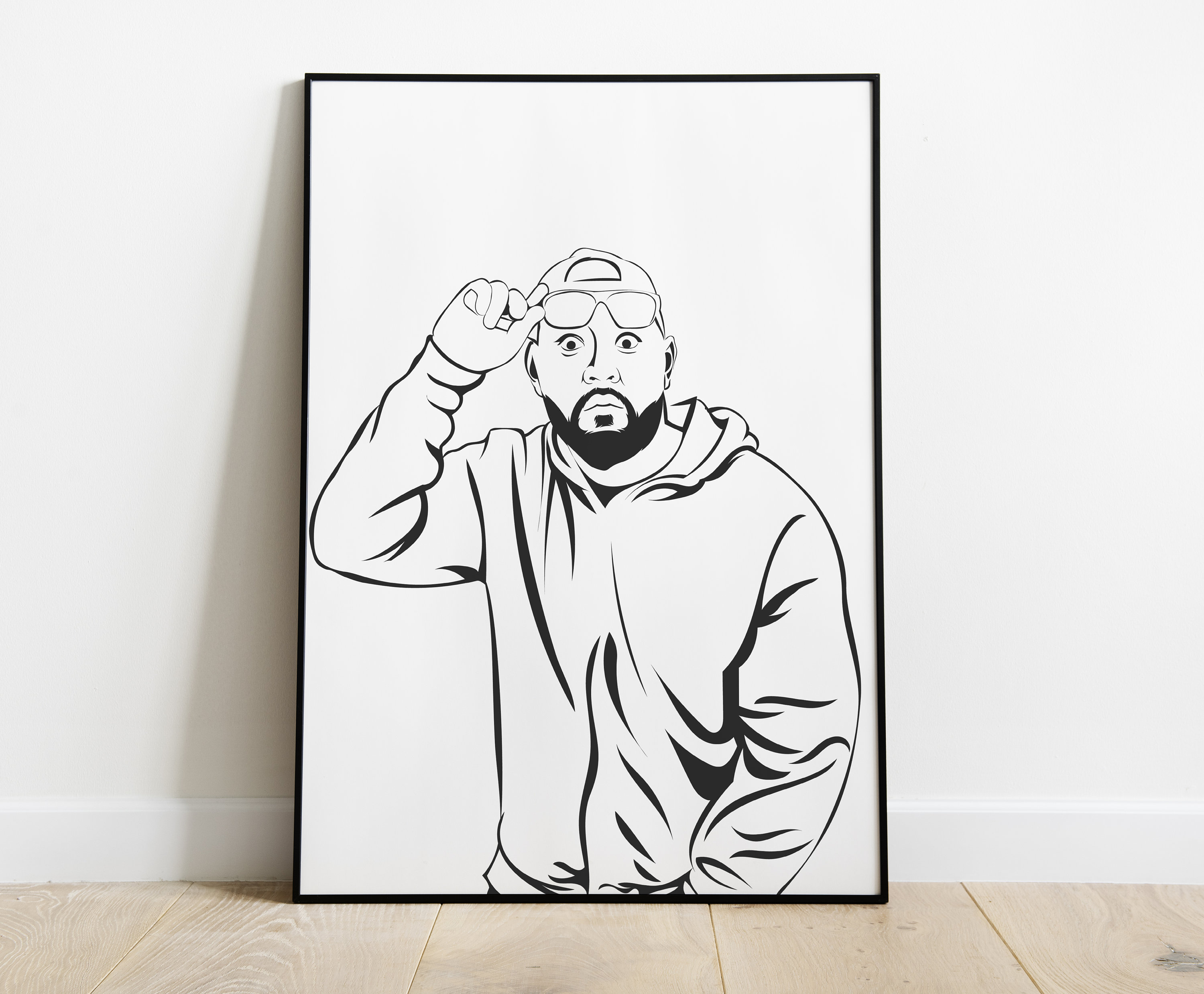 Custom Line Drawing, Cartoon, Personalized Line Art, Minimalist ...