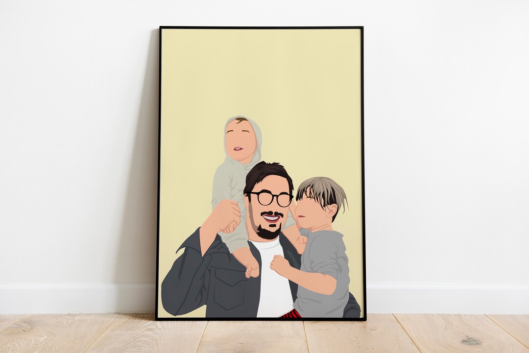 Fathers Day Gift, Custom Portrait for Dad, Father's Day Art ...