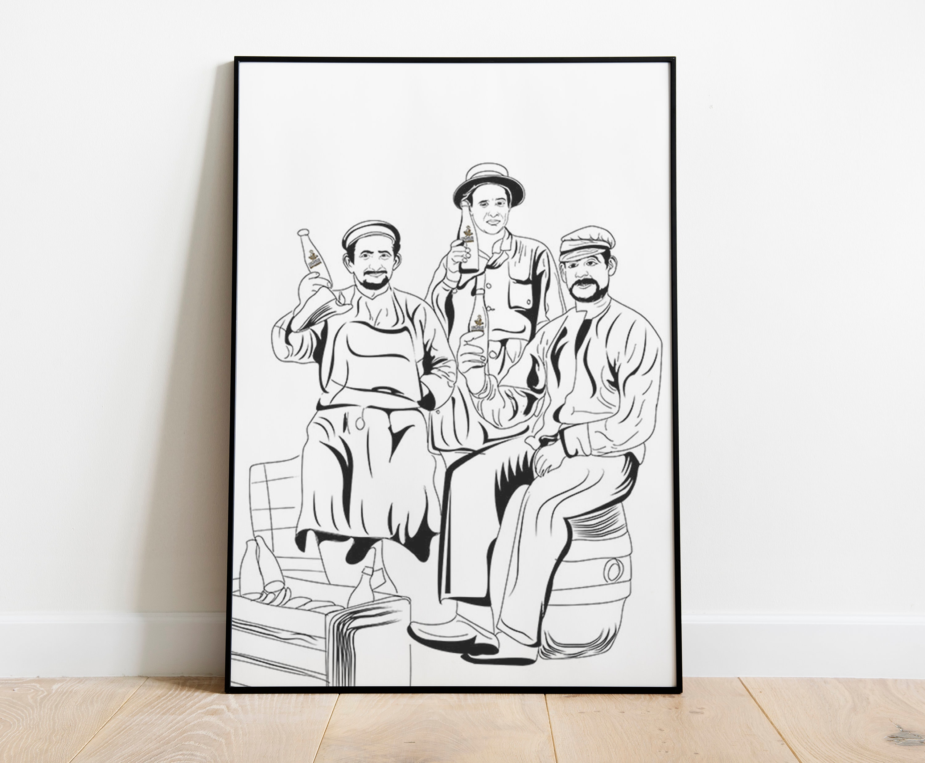 Custom Line Drawing, Cartoon, Personalized Line Art, Minimalist ...