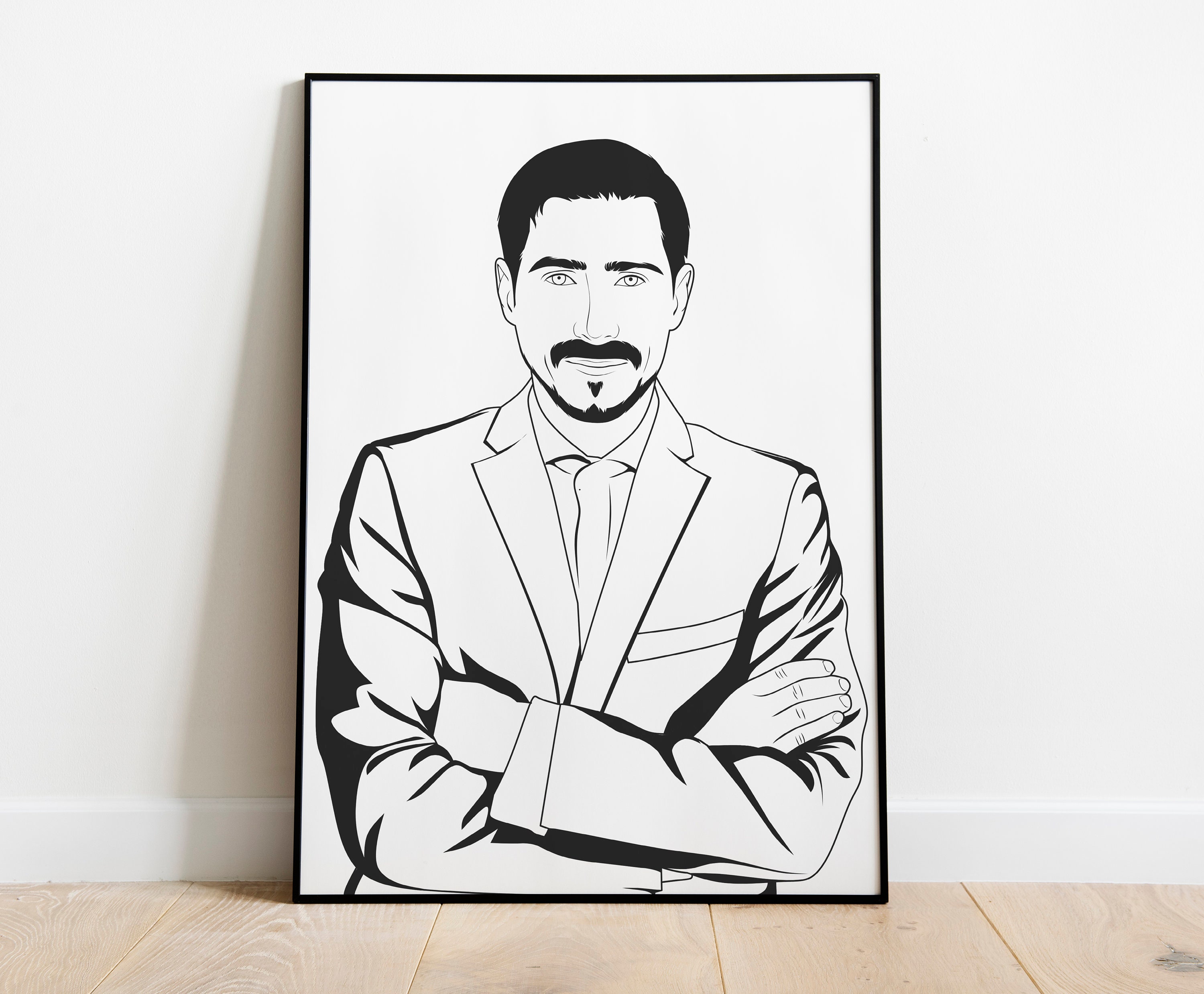Custom Line Drawing, Cartoon, Personalized Line Art, Minimalist ...