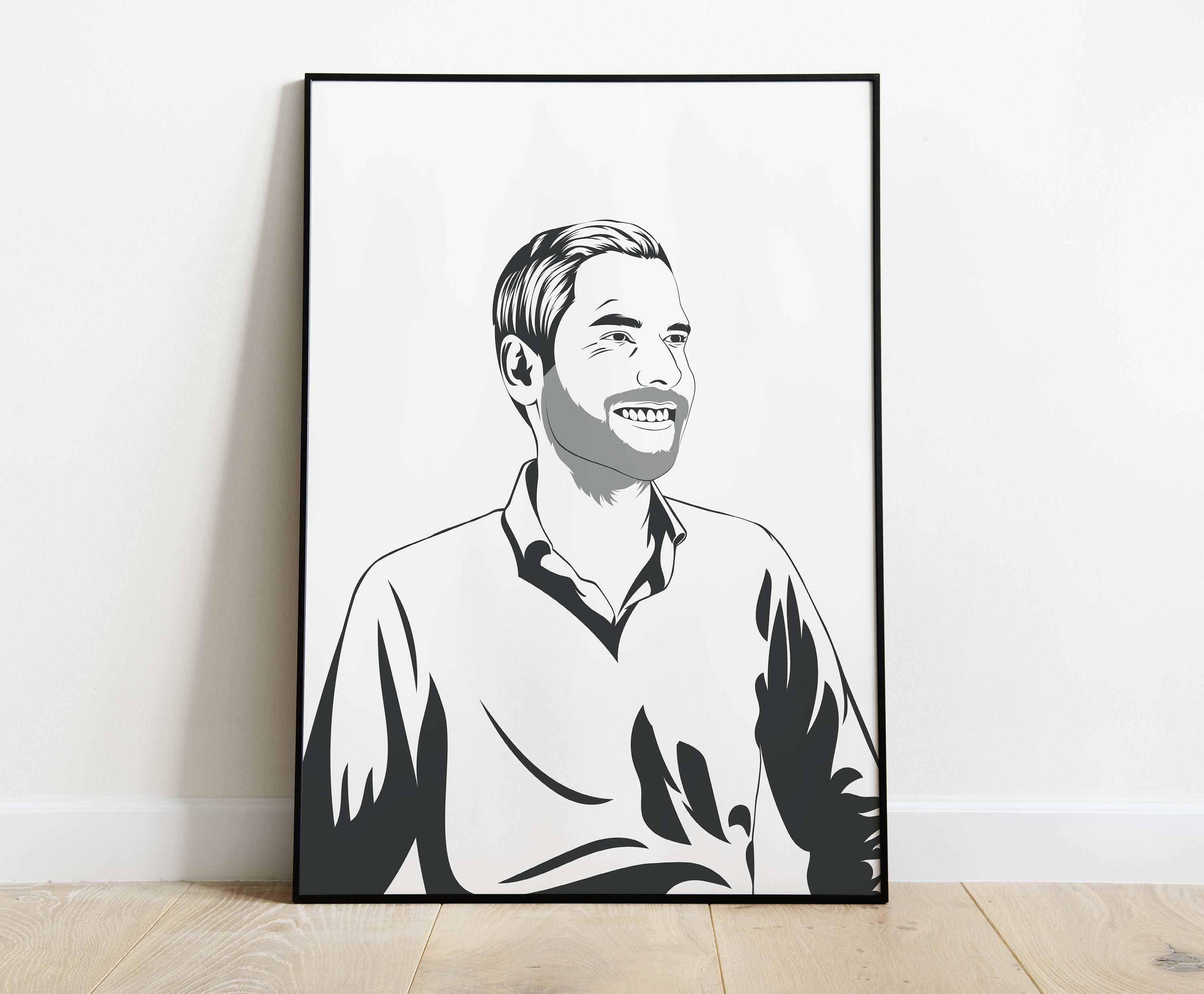 Custom Line Drawing, Cartoon, Personalized Line Art, Minimalist ...