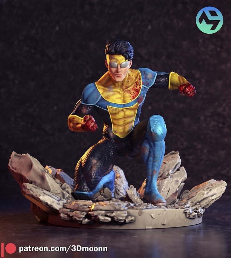 Invincible From Omni Man Figurine Statue 10 in Tall Garage Kit - Etsy ...
