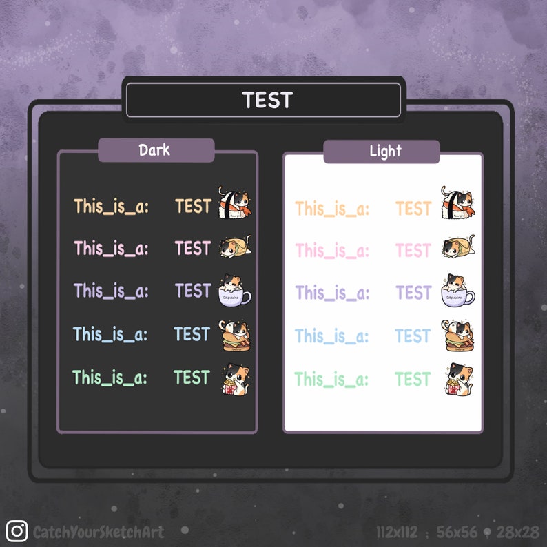 Cute Meow-giri Emote | Cat Calico Sushi Nigiri Emote | for Twitch ...