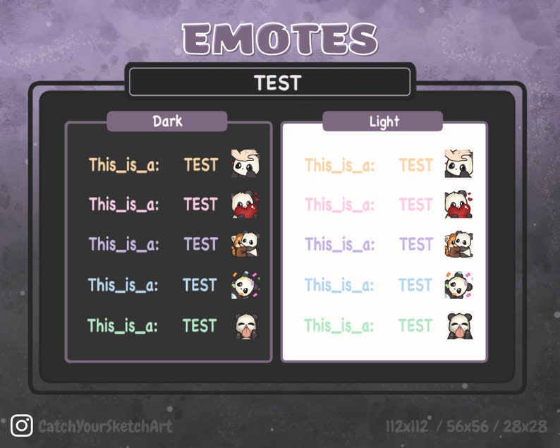 MEGA PACK Panda Emotes L 50 Emotes L Twitch and Discord L Digital Files ...