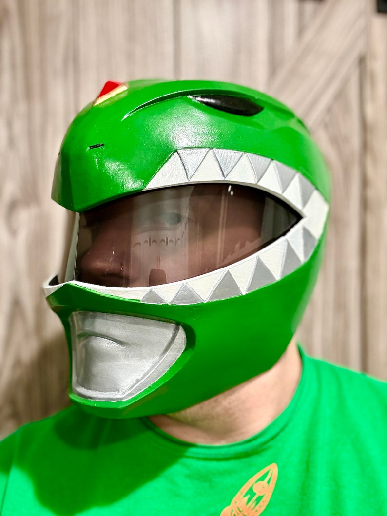 Green Ranger Helmet Wearable 3D Print - Etsy