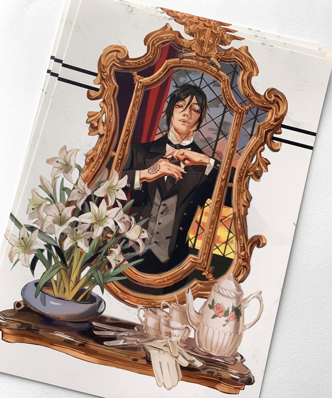 Black Butler - A Butlers Day Starts Early Print - Etsy